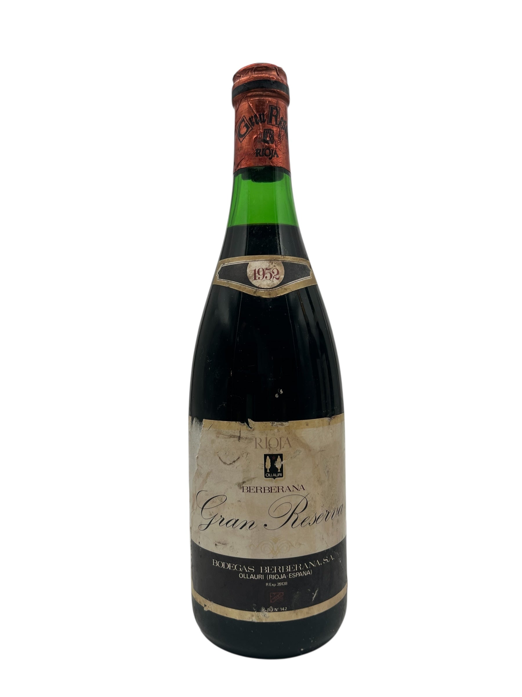 Gran Reserva Berberana 1952 – Bottles With History